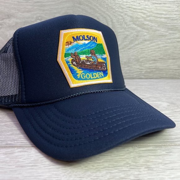 OTTO | Accessories | New Vintage Style Molson Beer Navy Blue Trucker ...